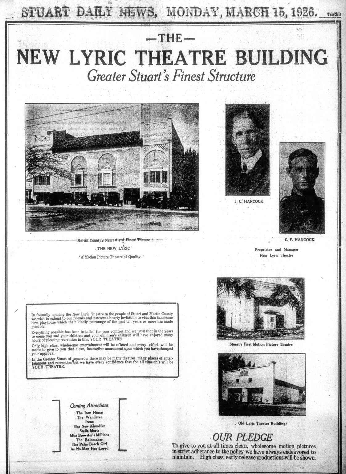 Stuart's Three Lyric Theatres - The 1895 Church of StuArt