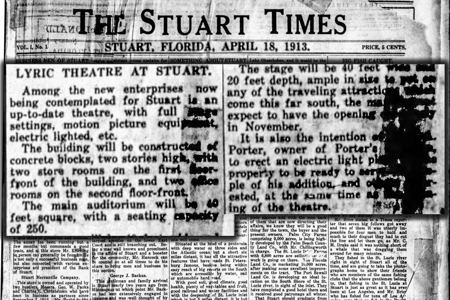 Stuart's Three Lyric Theatres - The 1895 Church of StuArt
