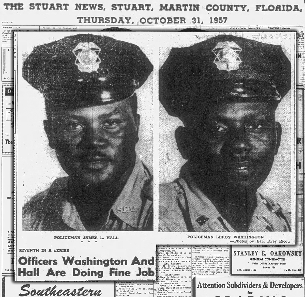 The First Black Law Enforcement Officers in Stuart, Martin County ...