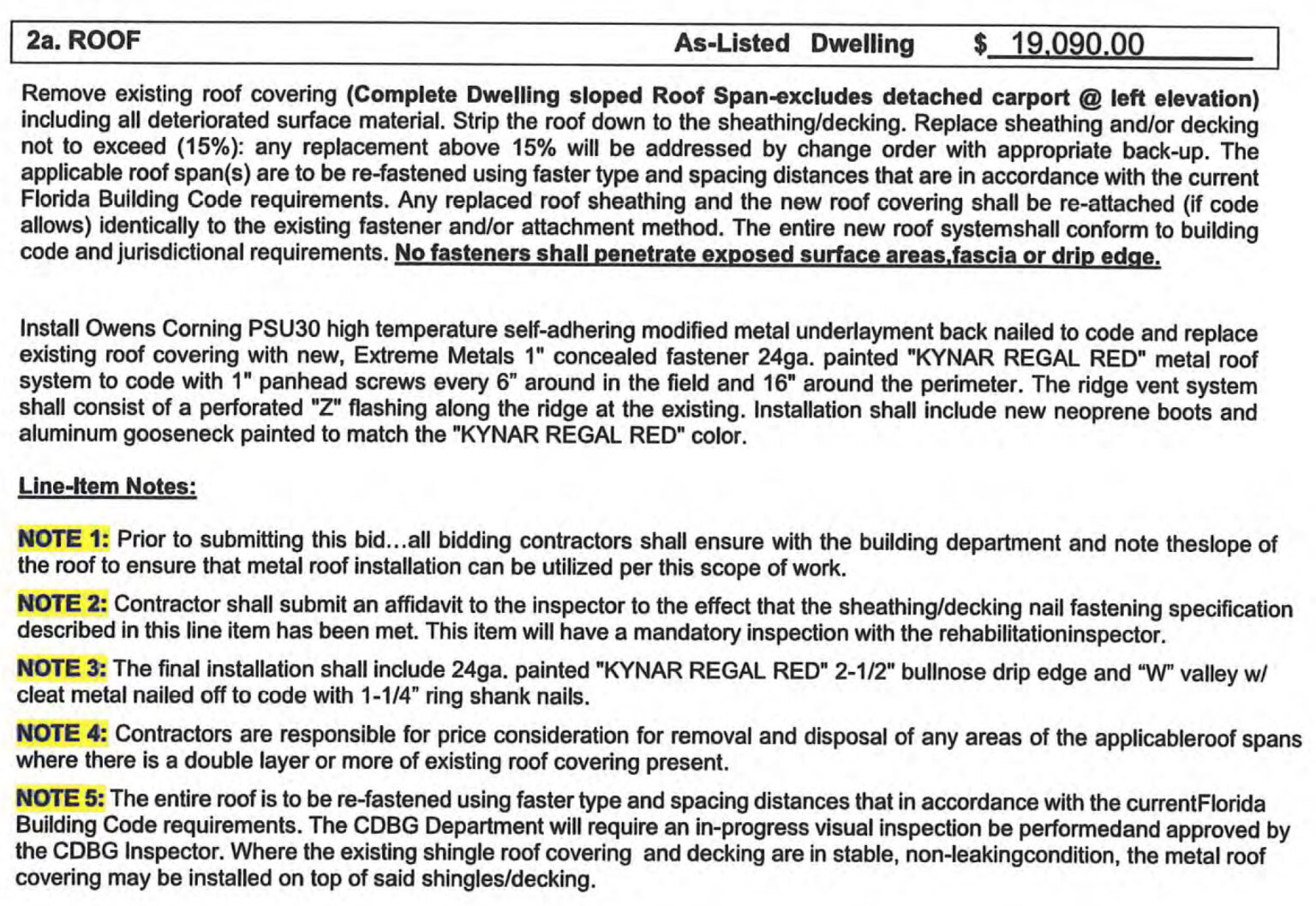 The City of Stuart CDBG HR Program – The Roof with the Fake Roof Ridge ...