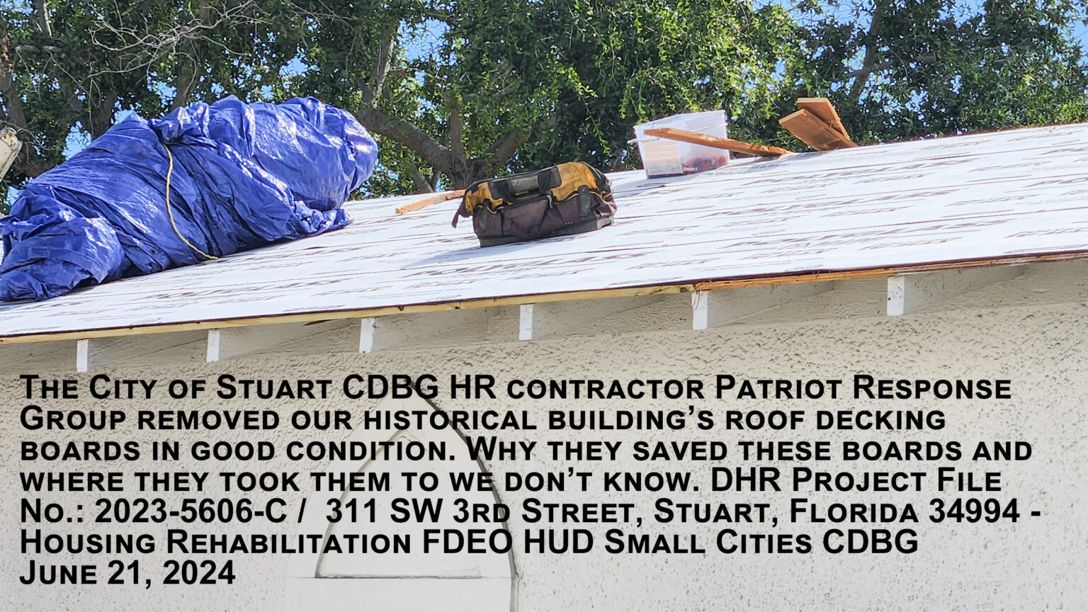 The City of Stuart CDBG HR Program - The Roof with the Fake Roof Ridge ...