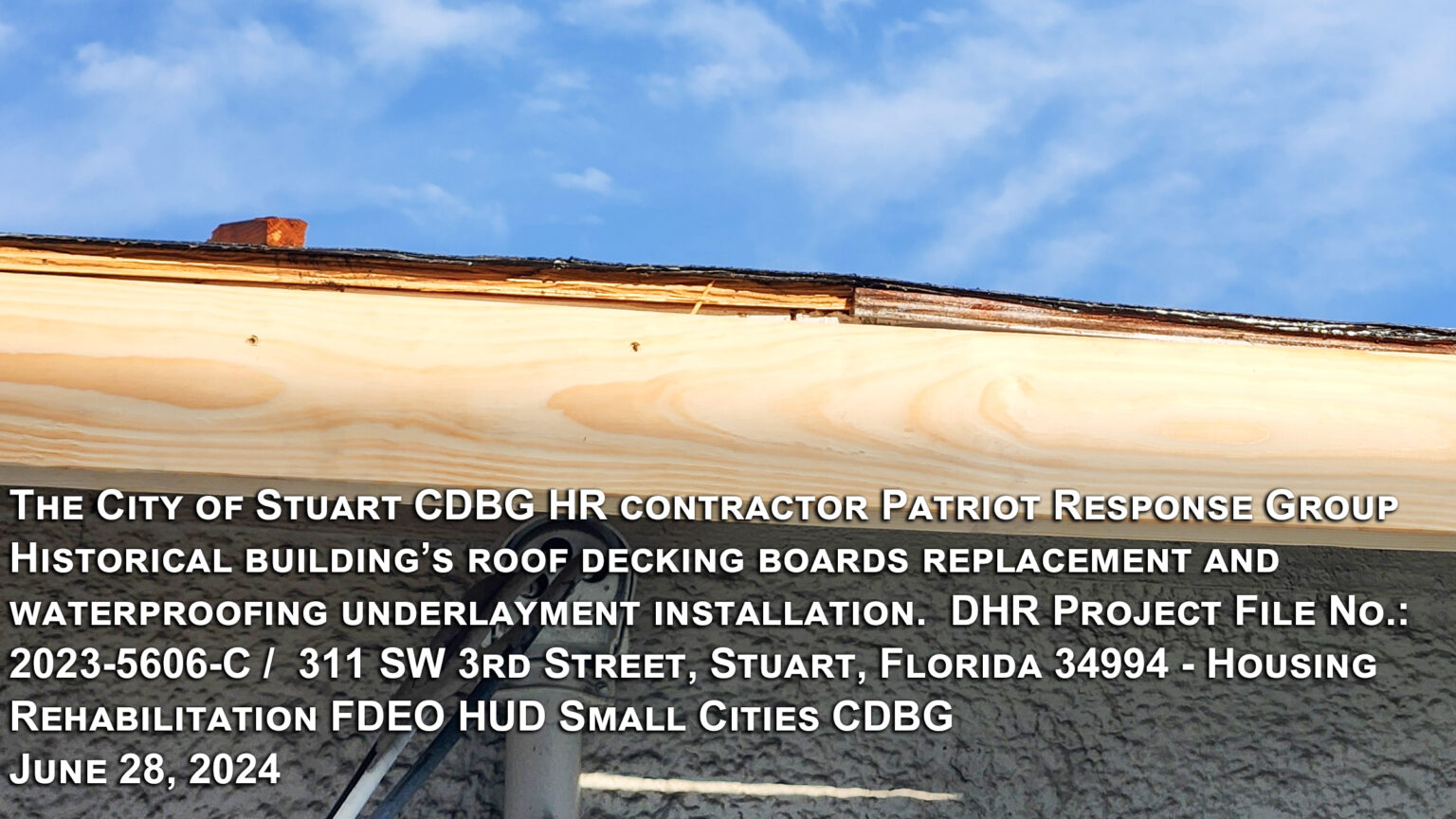 The City of Stuart CDBG HR Program - The Roof with the Fake Roof Ridge ...