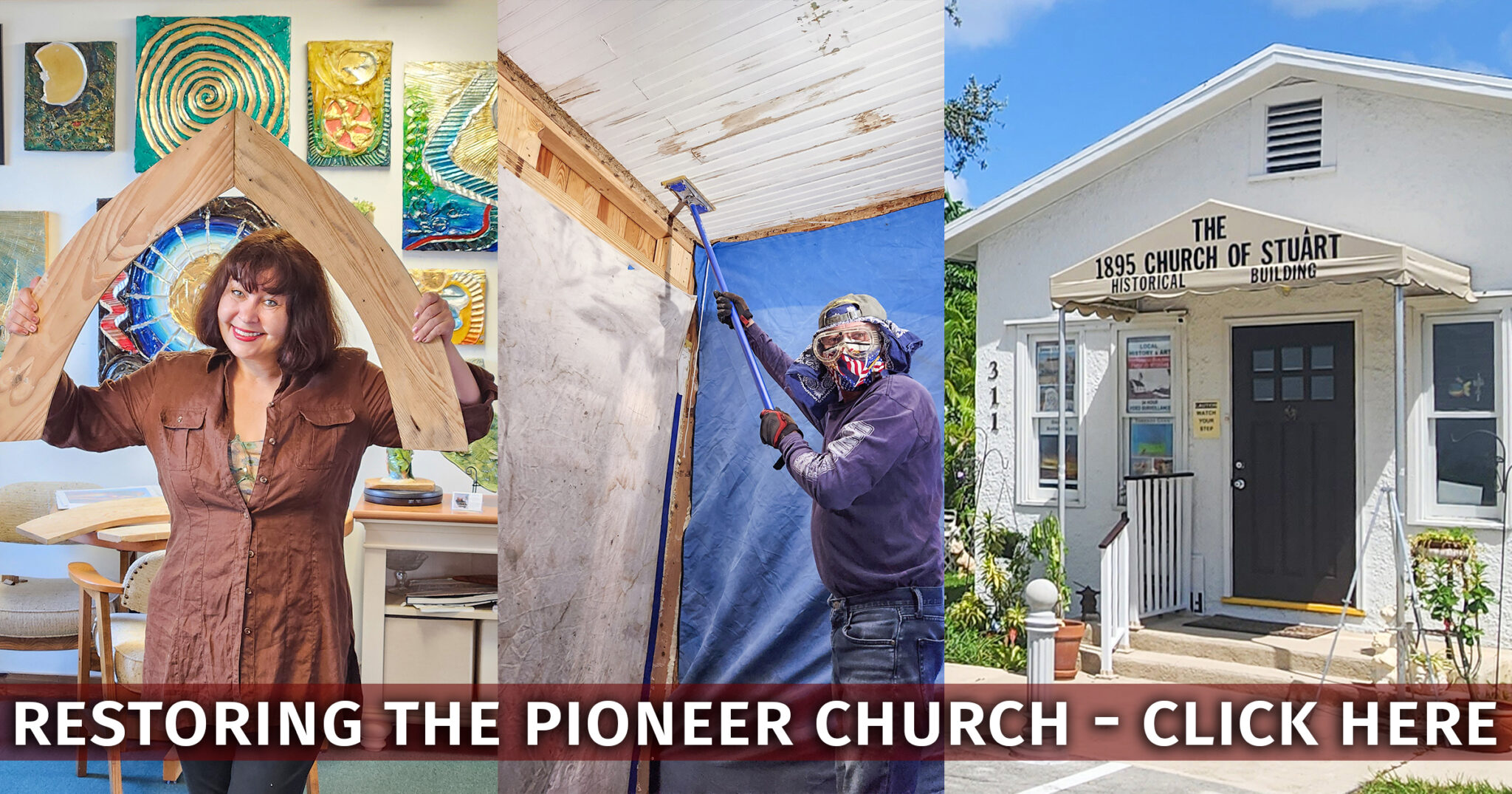 The 1895 Church of StuArt - Historic Pioneer Church, Stuart, Florida